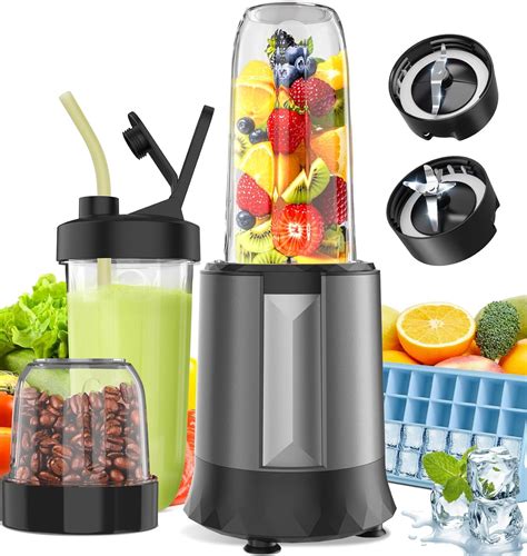 Smoothie Blender 1300 W Upgraded Compact Personal Blender For Shakes