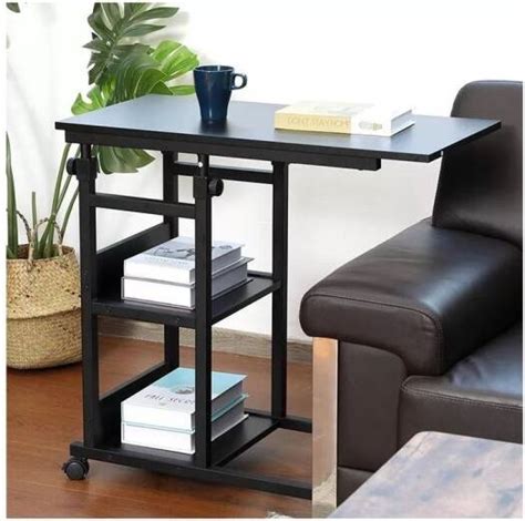 ADVANLUXE Three Tier Height Adjustable C Shaped Side Table Computer