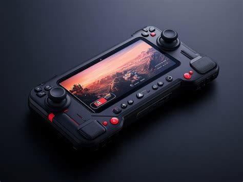 Accessible Gamers Console With Twin Screen Layout Designed For Travel