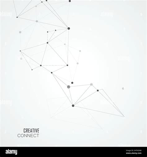 Vector Geometric And Connection Triangles Shapes Stock Vector Image