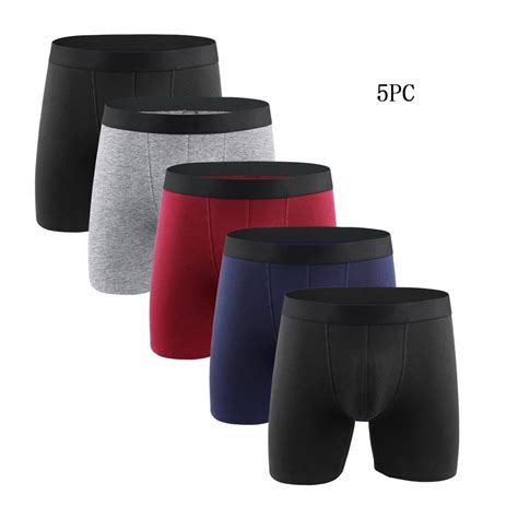 Fatyb Mens Cotton Stretch Boxer Briefs Underwear With Comfortable