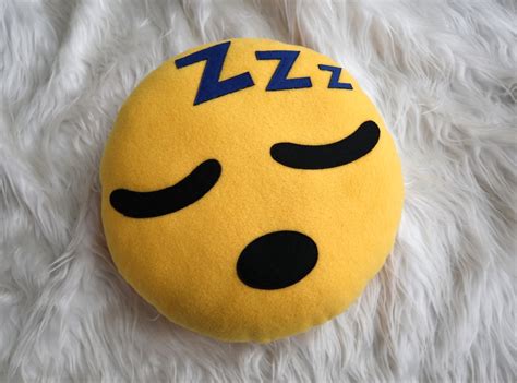 Sleeping Face Emoji Pillow Sleep Face Zzz Face Emoji Etsy