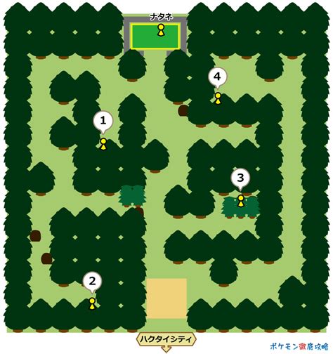 『ハクタイシティ』マップと出現ポケモン｜ダイパリメイク攻略｜ポケモン徹底攻略