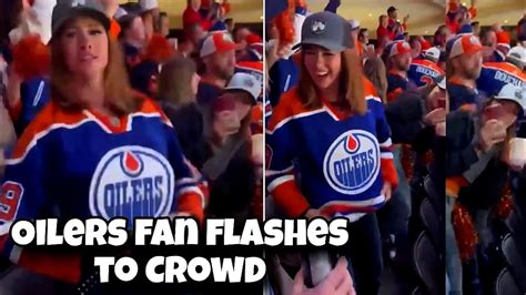 Oilers Game Shocker Fans Wardrobe Malfunction Steals The Spotlight