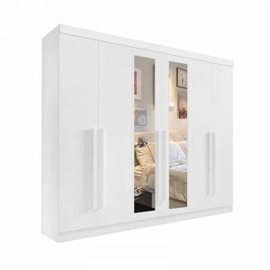 Guarda Roupa Casal Espelho 6 Portas 6 Gavetas Da Vinci Plus D Doro