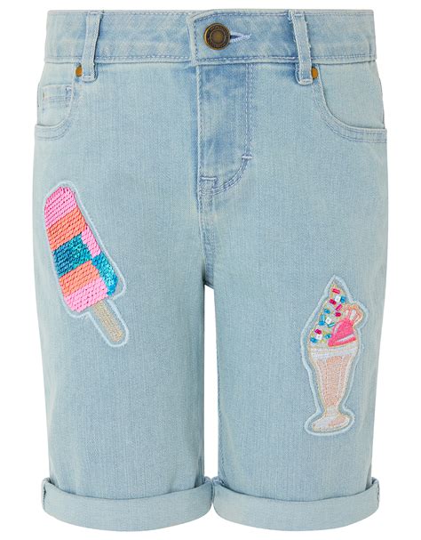 Monsoon Lolly Long Leg Denim Shorts Motbc73 2576 £831 Monsoon