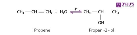 Conversion Of Propene To Propan 2 Ol Chemistry Q And A