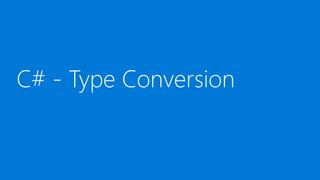 Learn C Programming Data Types Type Conversion PPT