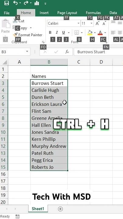Remove Last Name From List In Excel For Fresher Shorts Remove Excel