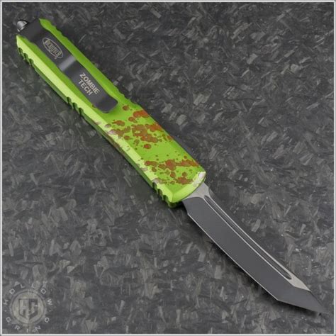 Microtech Knives Zombie Green Ultratech Te Automatic Otf Da Knife 3