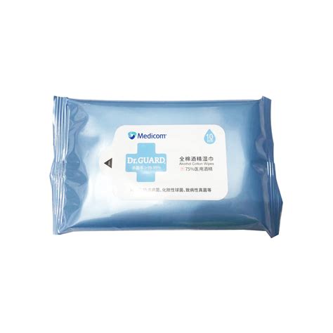 麦迪康 全棉酒精湿巾10片10包、加拿大麦迪康、消毒，酒精季铵盐，卫生，cwr910004 10片10包0100139001 牙e在线