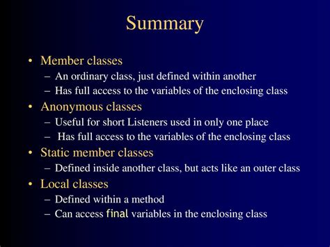 Inner Classes. - ppt download