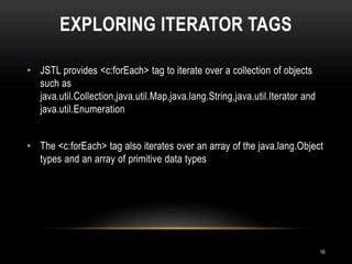 Implementing Java Server Pages Standard Tag Library V2 PPT