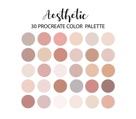 Pastel Procreate Color Palette Hex Code Ipad Color Etsy Artofit