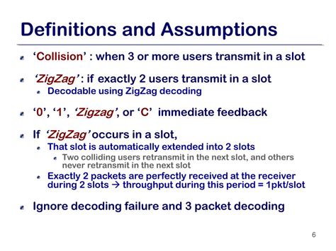 Ppt Mathematical Analysis Of Throughput Bounds In Random Access With Zigzag Decoding