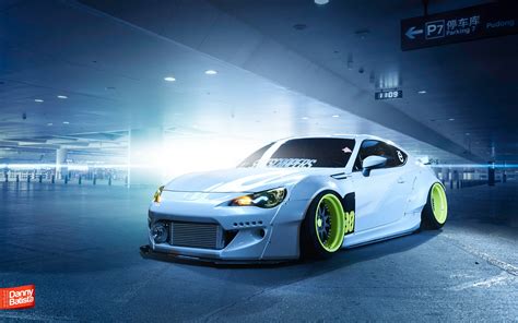 Subaru Brz Vehicle Car Parking Lot Tuning Wallpapers Hd Desktop