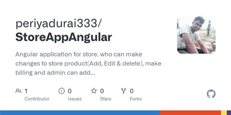 GitHub Periyadurai StoreAppAngular Angular Application For Store Who Can Make Changes To
