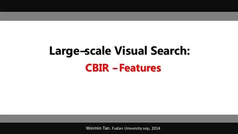 cbir ‐ features