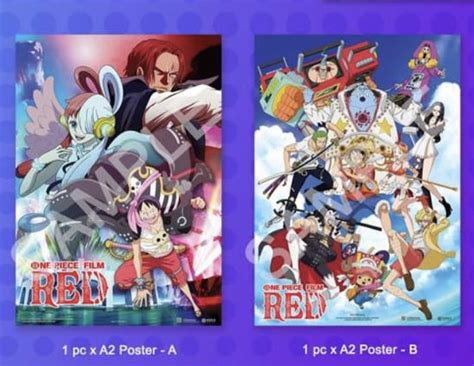 One Piece Film Red Poster Hobbies And Toys Memorabilia And Collectibles