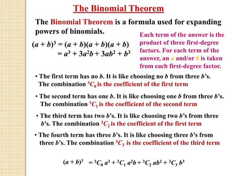 Ppt The Binomial Theorem Powerpoint Presentation Free Download Id