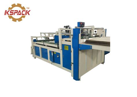 Semi Automatic Folder Gluer For Small Corrugated Cardboard Box Making Machine