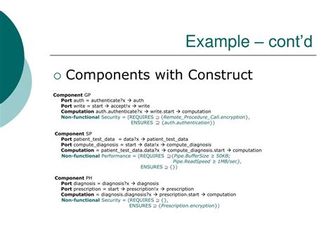 Ppt Addressing Non Functional Properties In Software Architecture Using Adl Powerpoint