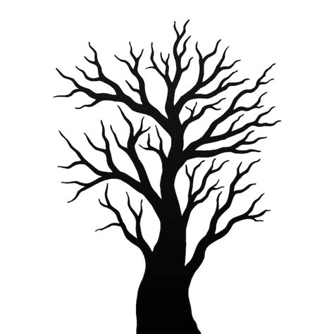 Premium Vector Halloween Tree Vector Dry Tree Without Leaf Scary
