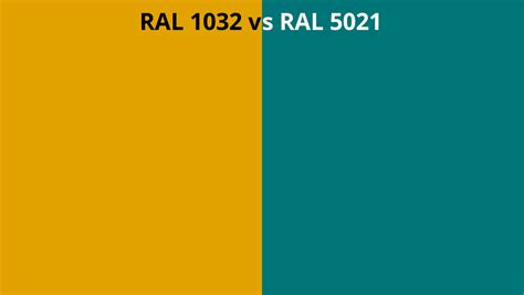 Ral 1032 Vs 5021 Ral Colour Chart Uk
