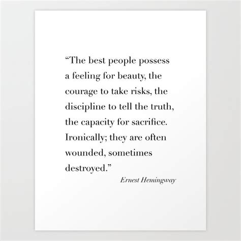 Ernest Hemingway Quotes The Best People