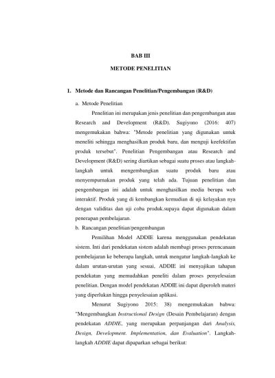 Metode Penelitian Penelitian Ini Merupakan Jenis Penelitian Dan