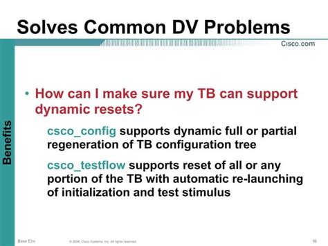 Cisco Base Environment Overview Ppt