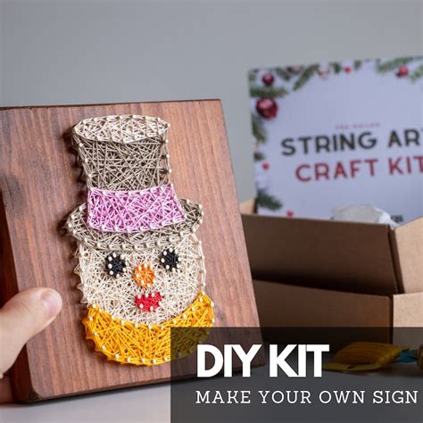 Snowman String Art Etsy