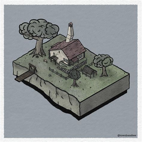 [botw] [oc] Links House Isometric Perspective R Zelda