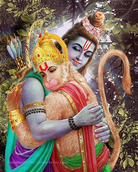 A Fine Art Print Of Rama Greeting Hanuman Hanuman Images Lord Krishna