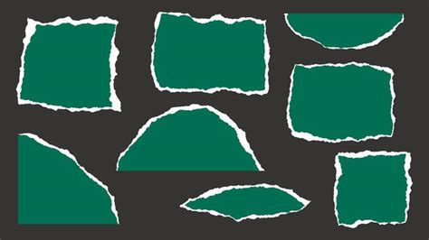 Green Torn Paper Vector Art Icons And Graphics For Free Download