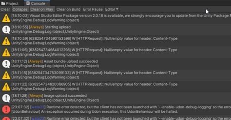 Vrchat初心者の躓きやすいunityエラーの対処法|wata23 Vrchat初心者の躓きやすいunityエラーの対処法|wata23