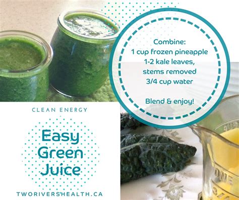 Easy Green Juice Two Rivers Health