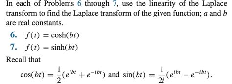 Solved In Each Of Problems Through Use The Linearity Of Chegg Com