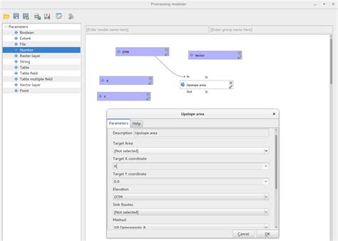 Populating A Tool S Field In Qgis Graphic Modeler Geographic