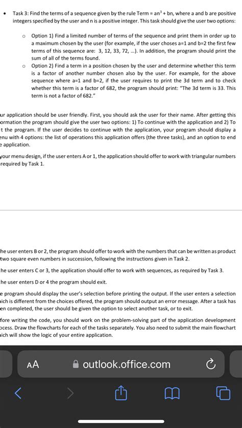 Solved Task 3 Find The Terms Of A Sequence Given By The