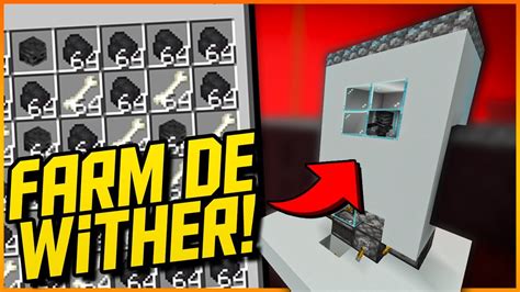 Farm De Wither Skeleton AutomÁtica No Minecraft Bedrock Tutorial Youtube