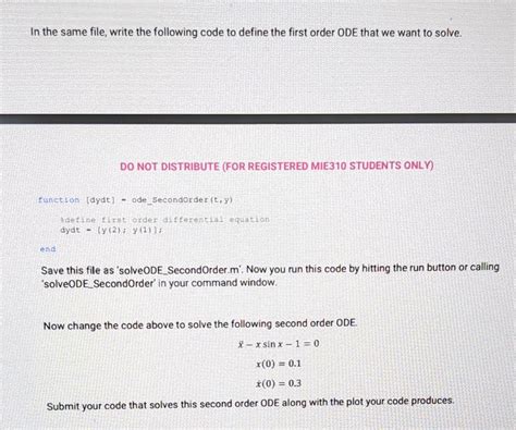 Solved DO NOT DISTRIBUTE FOR REGISTERED MIE310 STUDENTS Chegg