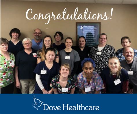 Dove Healthcare Congratulations To The Cna Class