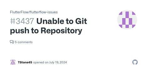 Unable To Git Push To Repository · Issue 3437 · Flutterflowflutterflow Issues · Github