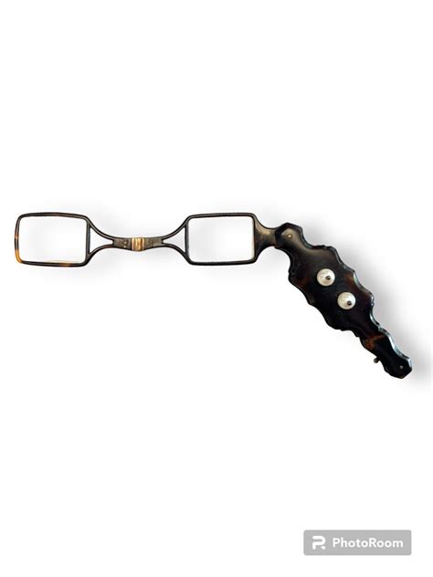 Antique Victorian Tortoise Shell Folding Lorgnette Sp Gem