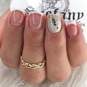 Amazon 24Pcs White French Press On Nails Short Square WLGDLH