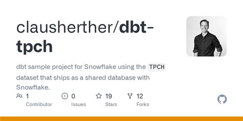 Github Claushertherdbt Tpch Dbt Sample Project For Snowflake Using The `tpch` Dataset That