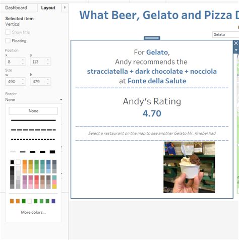 using lines borders and padding to split up your dashboard tableau