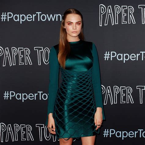 Cara Delevingnes Paper Towns Red Carpet Looks Popsugar Fashion