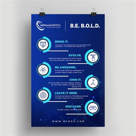 Designs We Need A Powerful Values Poster To Boost Employees Morale